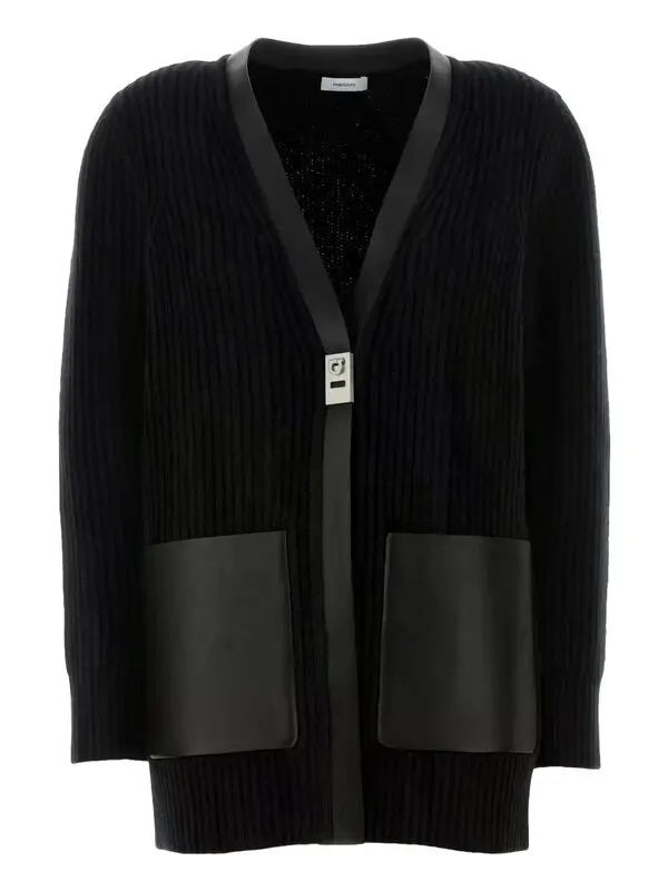 FERRAGAMO V-neck Cardigan - Black