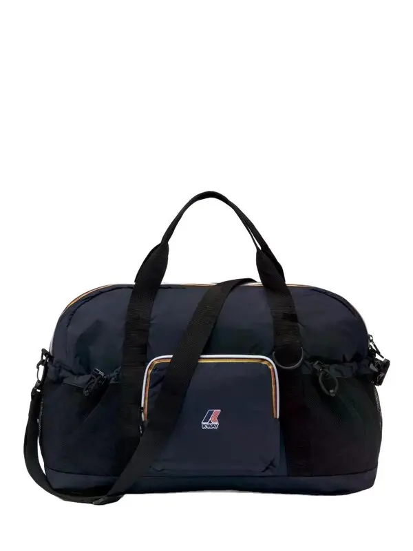 K-WAY Logo-detail Holdall - Blue
