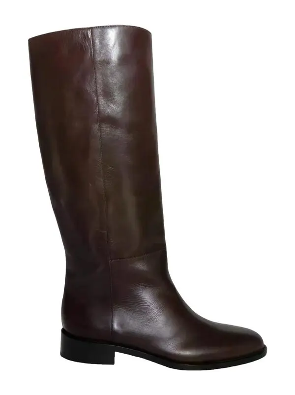 CHUCKIES Vitello Pointed Boots - Brown