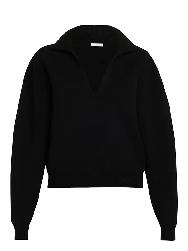 A.L.C. Timmy Polo Sweater - Black