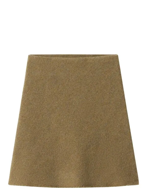Miu Miu Wool A-line Skirt - Militare