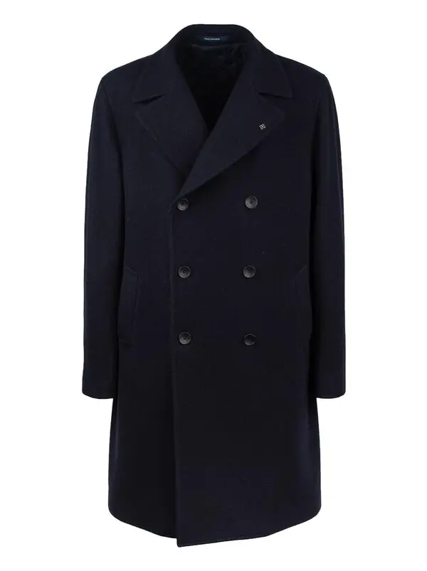 Tagliatore Wool Double-breasted Coat - Blue