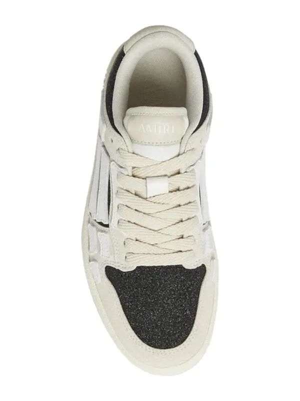 Amiri Pacific Bones Leather Sneakers - Black