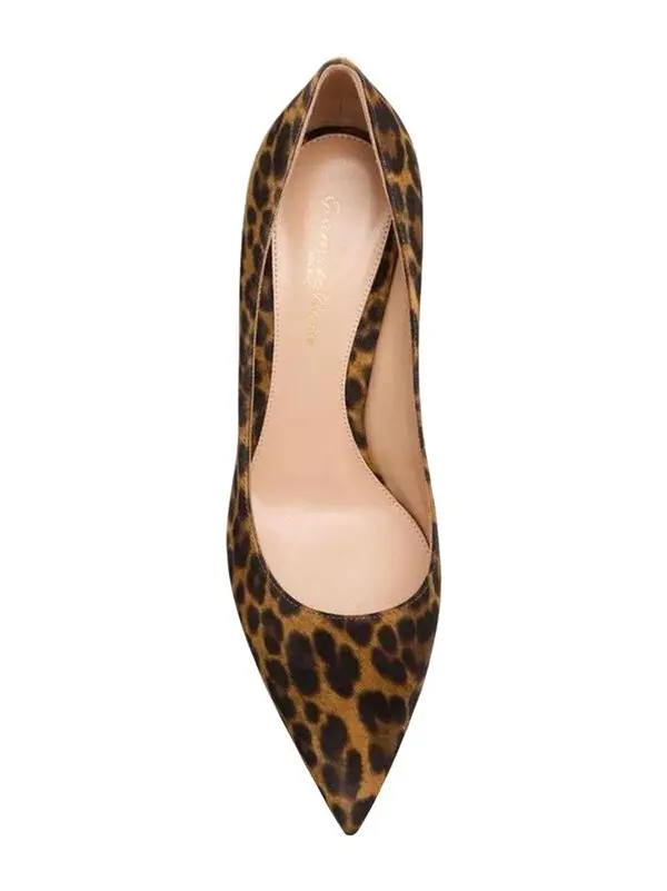 GIANVITO ROSSI Leopard-print Suede Pumps - Leopard Print