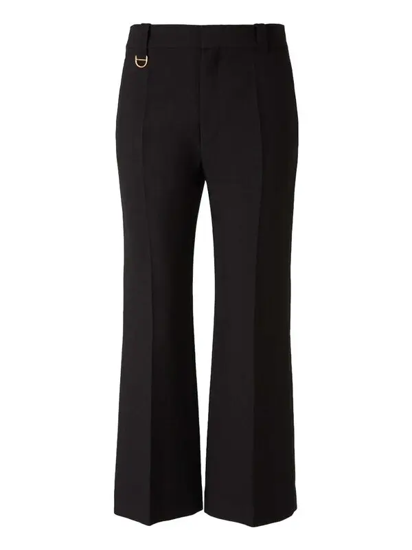 Chloé Straight Leg Wool Pants - Black