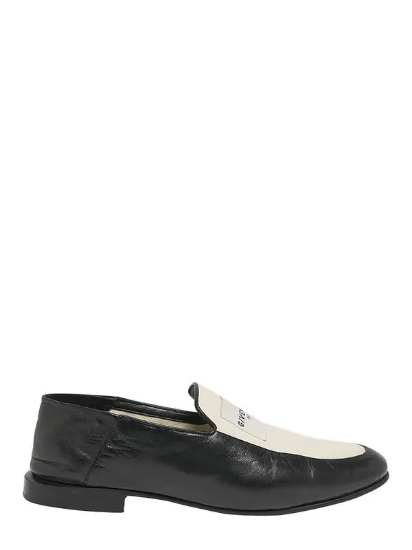 Givenchy Canvas And Leather Loafers - Black/natural
