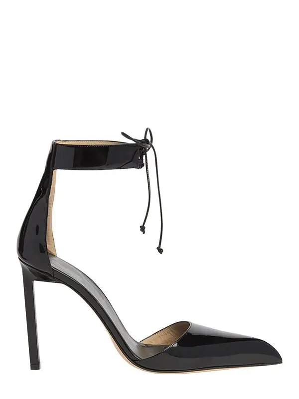 TOM FORD 105mm Patent Leather Ankle-tie Pumps - Black