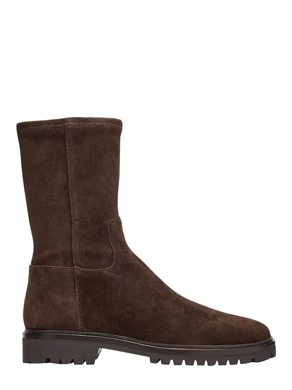 LOEFFLER RANDALL Danny Suede Lug-sole Ankle Boots - Tmoro