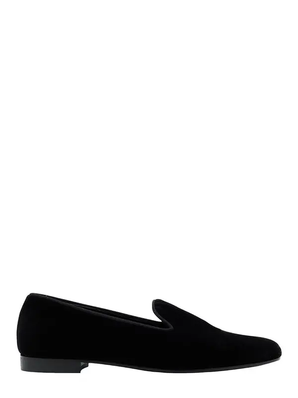 TOTEME Velvet Loafers - Black
