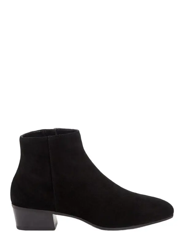 Aquatalia Fuoco Suede Ankle Boots - Black Sued