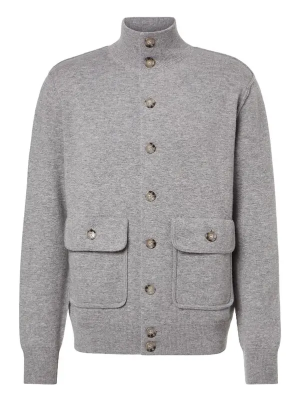 ALLUDE Wool And Cashmere Jacket - Grey