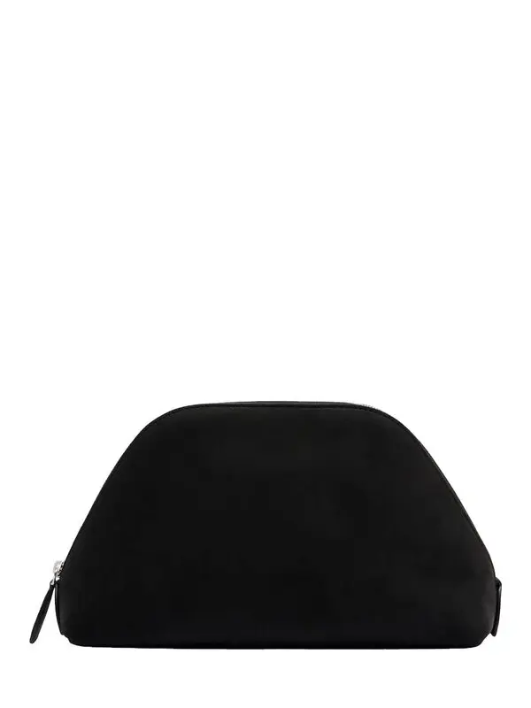 THE ROW Devon Suede Clutch - Black