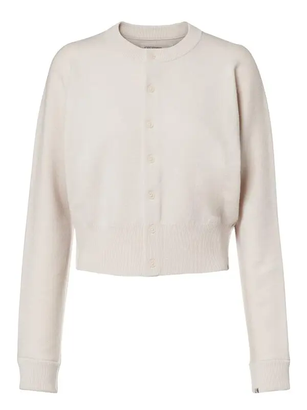 EXTREME CASHMERE X Blouson Cashmere-blend Cardigan - White