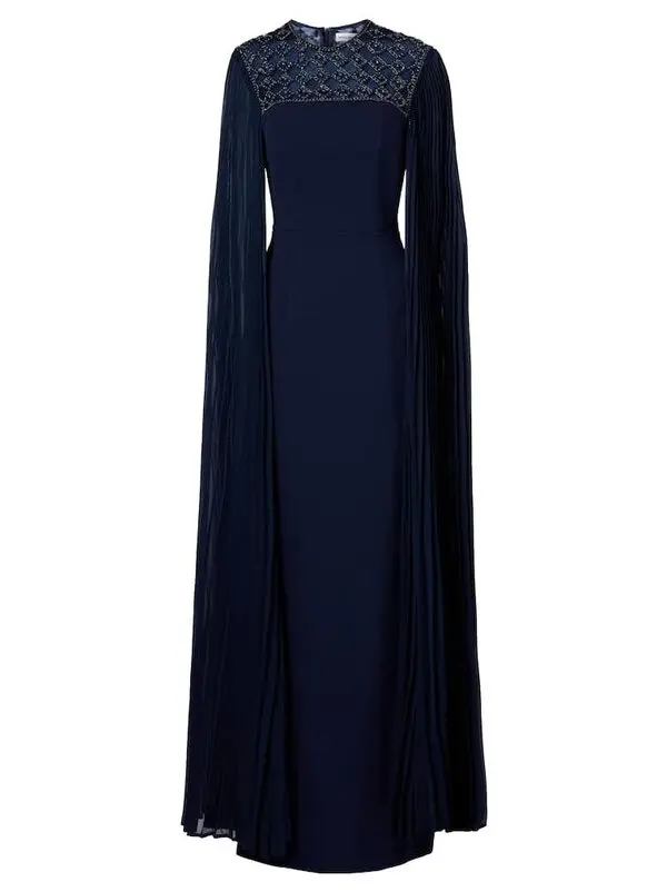 Rebecca Vallance Memphis Embellished Gown - Blue