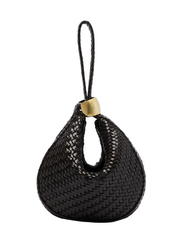 AMANU Zambia Small Leather Top Handle Bag - Brown