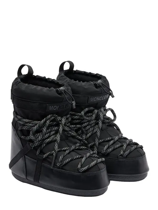 Moncler X Moon Boot Icon Low Snow Boots - Black