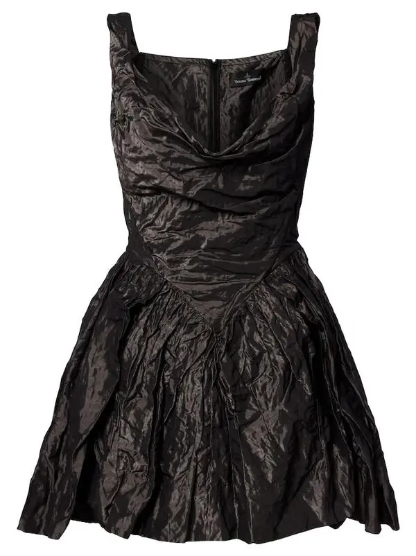 VIVIENNE WESTWOOD Mini Sunday Draped Corset Dress - Black