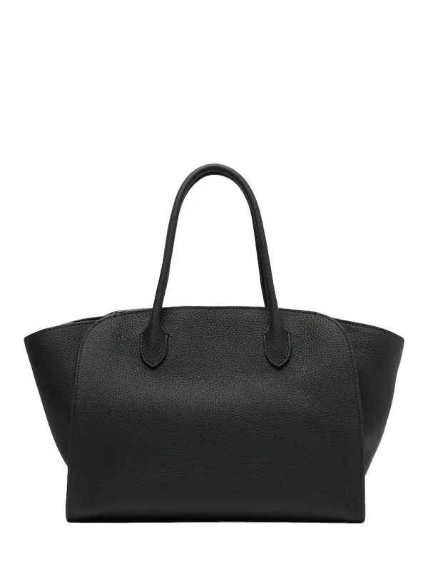 THE ROW Marlo 12 Leather Tote Bag - Black