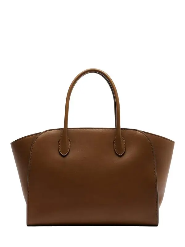 THE ROW Marlo 12 Leather Tote Bag - Brown