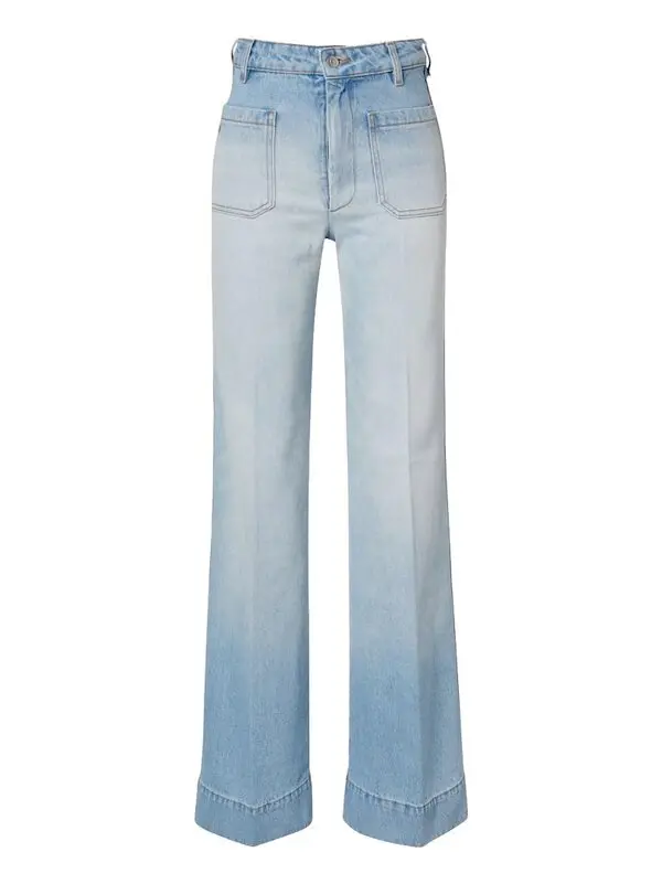 Victoria Beckham Alina High-rise Flared Jeans - Blue