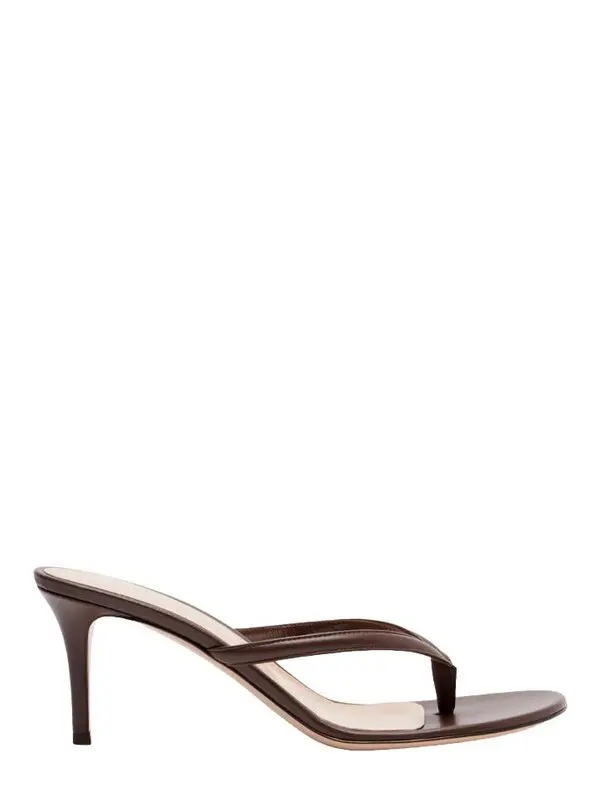 GIANVITO ROSSI Calypso 70 Leather Sandals - Brown