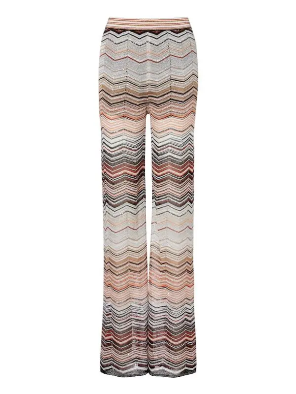 Missoni Zigzag Lamé Wide-leg Pants - Multicoloured