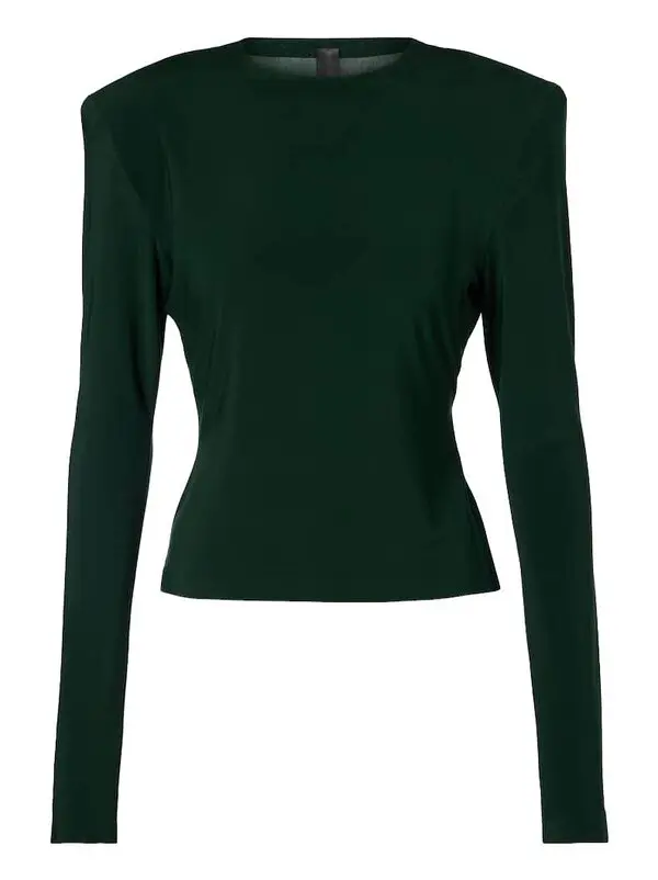 Norma Kamali Jersey Top - Green
