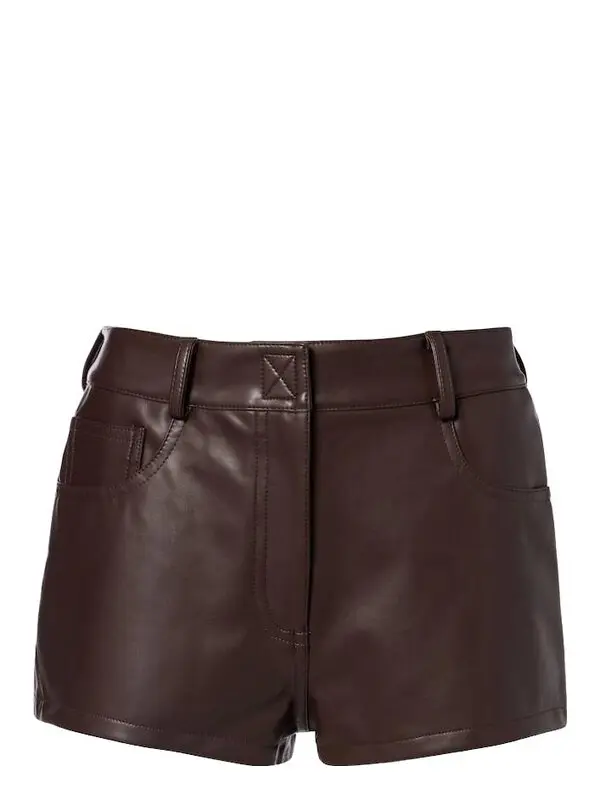 Norma Kamali High-rise Shorts - Brown