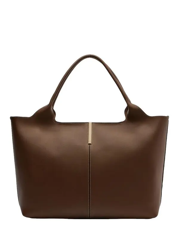 TOD'S Medium Leather Tote - Brown