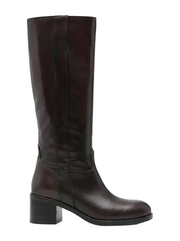 PAOLA PARISI 65mm Block-heel Boots - Brown