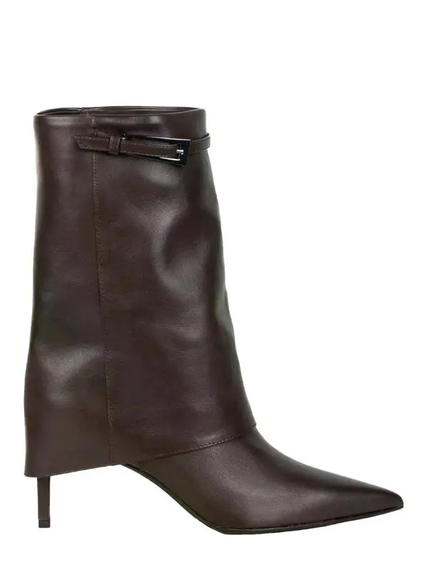 CHANTAL 70mm 1962 Leather Buckle Boots - Brown