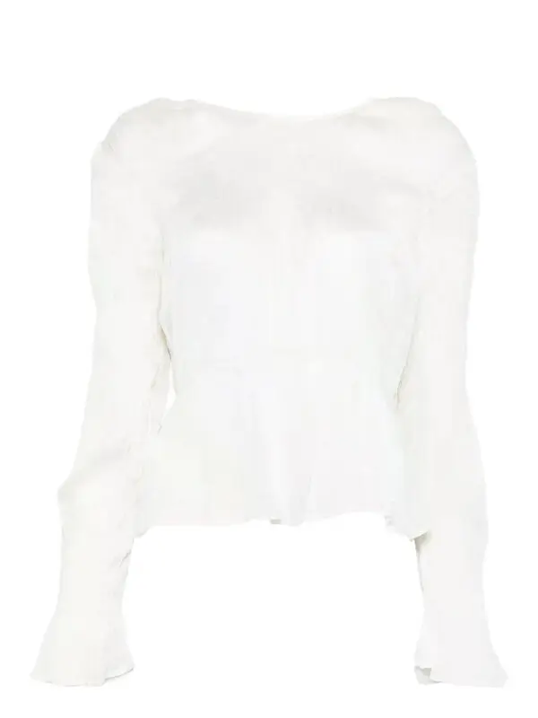 BY MALENE BIRGER Ovas Ruffled Blouse - White