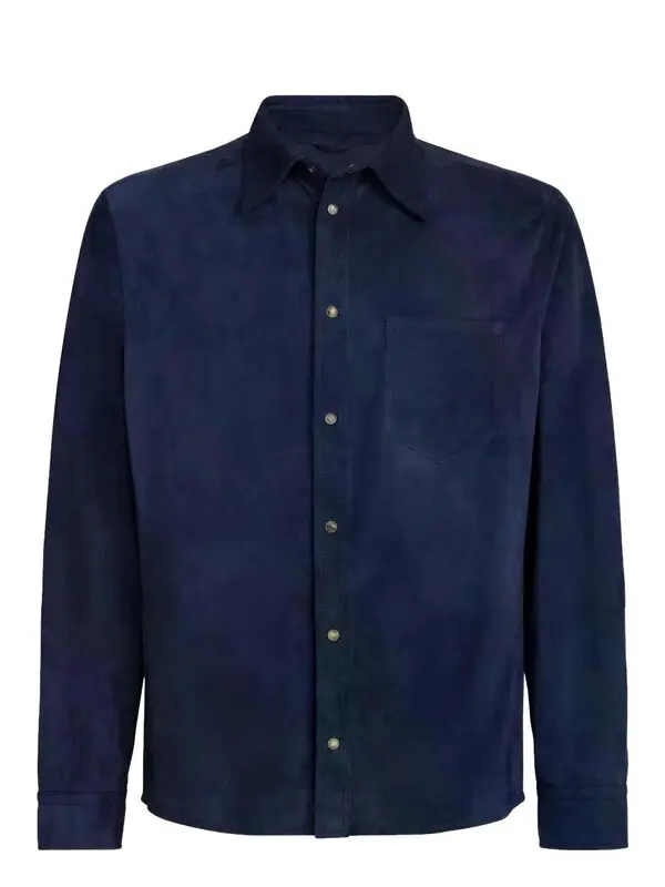 Brunello Cucinelli Chest-pocket Button-fastening Shirt - Blue
