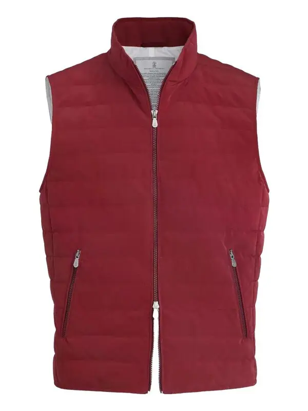 Brunello Cucinelli Padded Gilet - Red