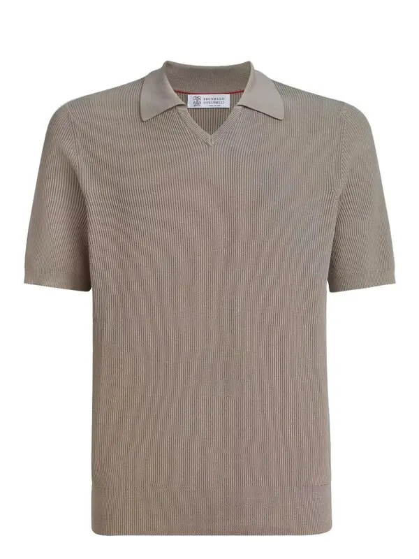 Brunello Cucinelli V-neck Short-sleeve T-shirt - Neutrals