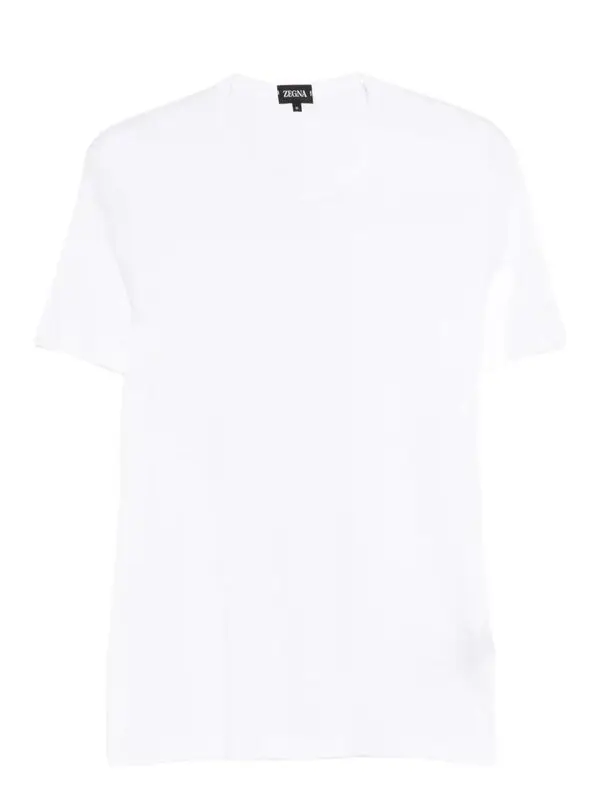 Zegna Ribbed T-shirt - White