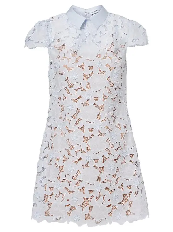 SELF-PORTRAIT Lace Minidress - Blue