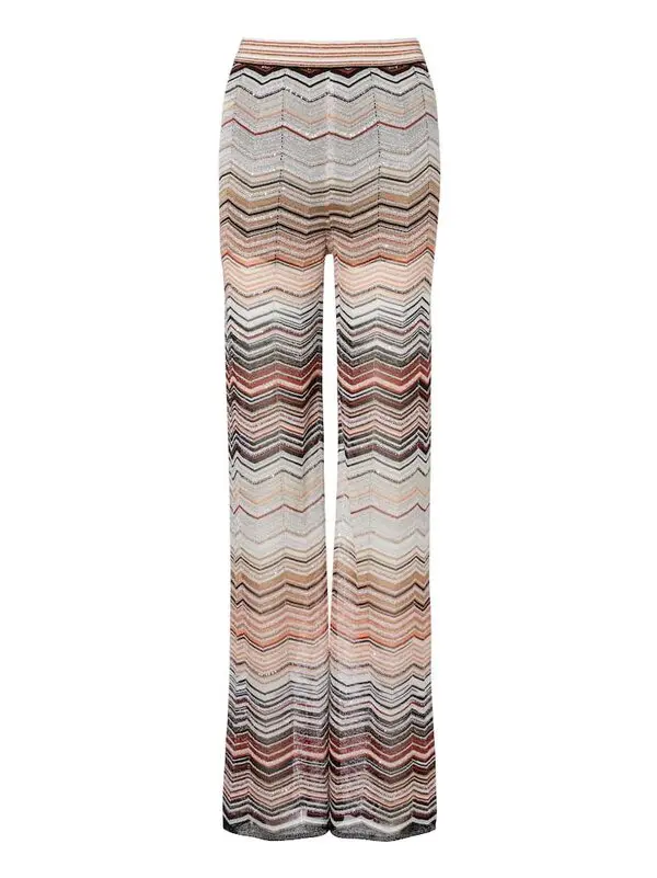 Missoni Zigzag Lame Wide-leg Pants - Multicoloured