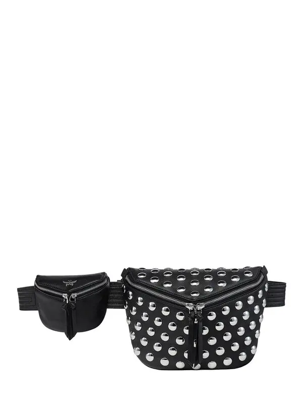 Mcm Diamant 3d Belt Bag - Black