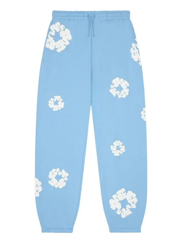 DENIM TEARS Cotton Wreath Sweatpants - Blue