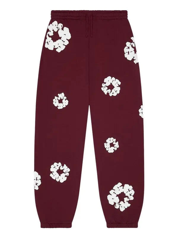 DENIM TEARS Cotton Wreath Sweatpants - Red