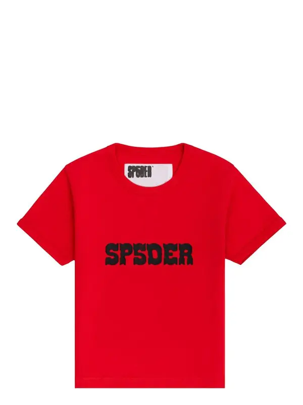 SP5DER Western Logo Baby Tee - Red
