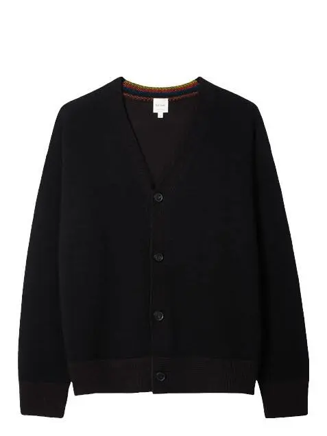 Paul Smith Lambswool Cardigan - Black