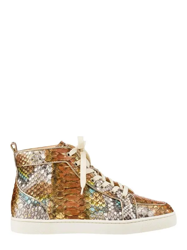 CHRISTIAN LOUBOUTIN Rantus Orlato High-top Sneakers - Gold