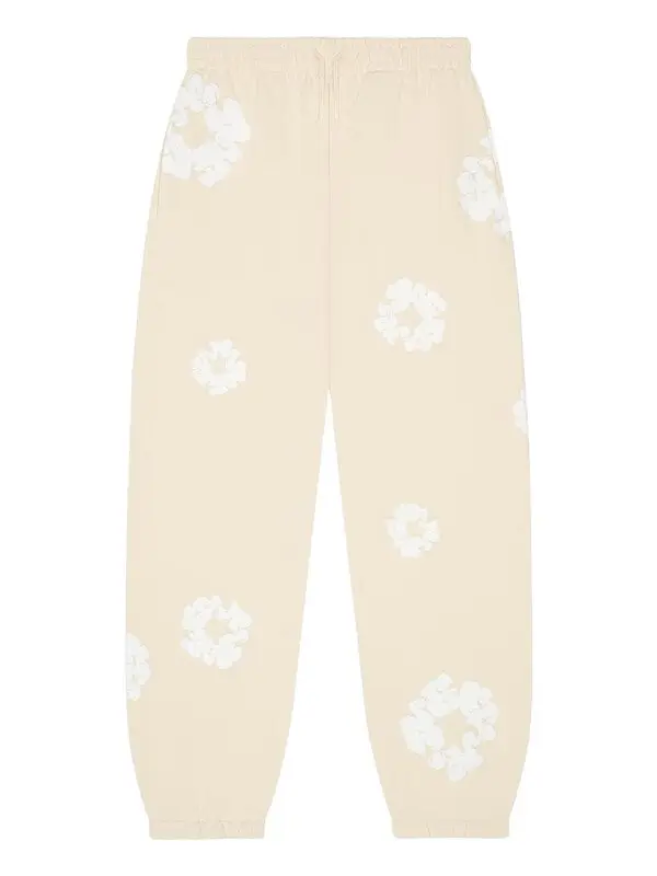 DENIM TEARS Cotton Wreath Sweatpants - Cream