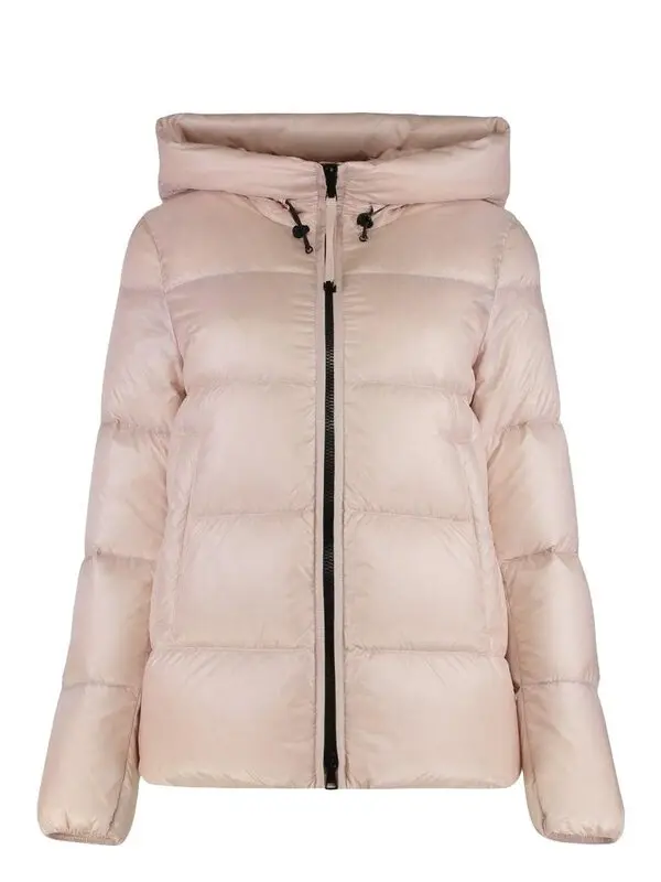 Moncler Serittes Short Puffer With Hood - Pink