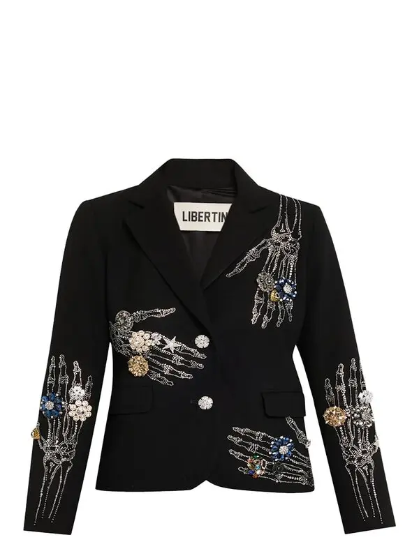 Libertine Buried Treasure Embellished Blazer - Black