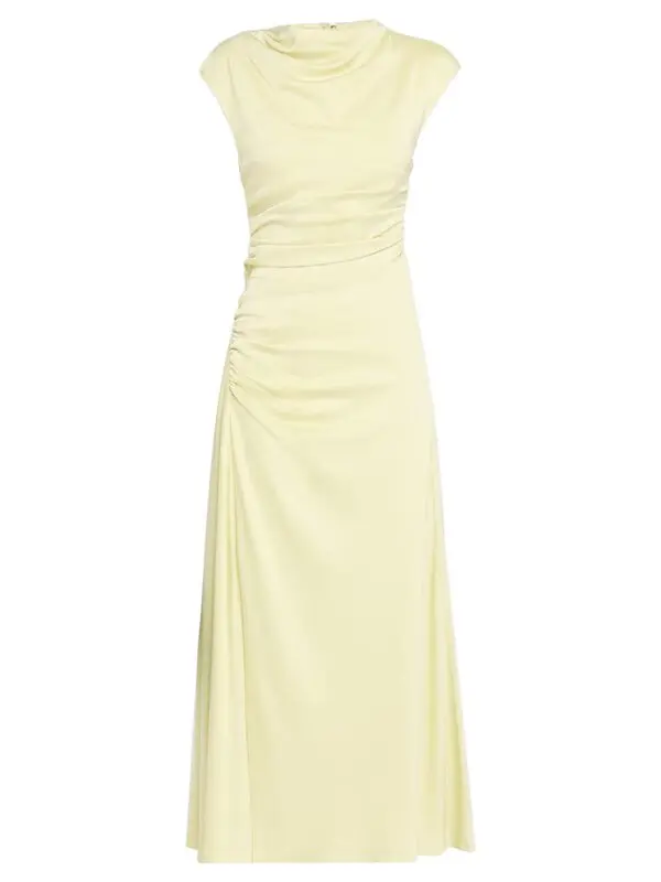 Simkhai Burke Draped Midi Dress - Sunglow
