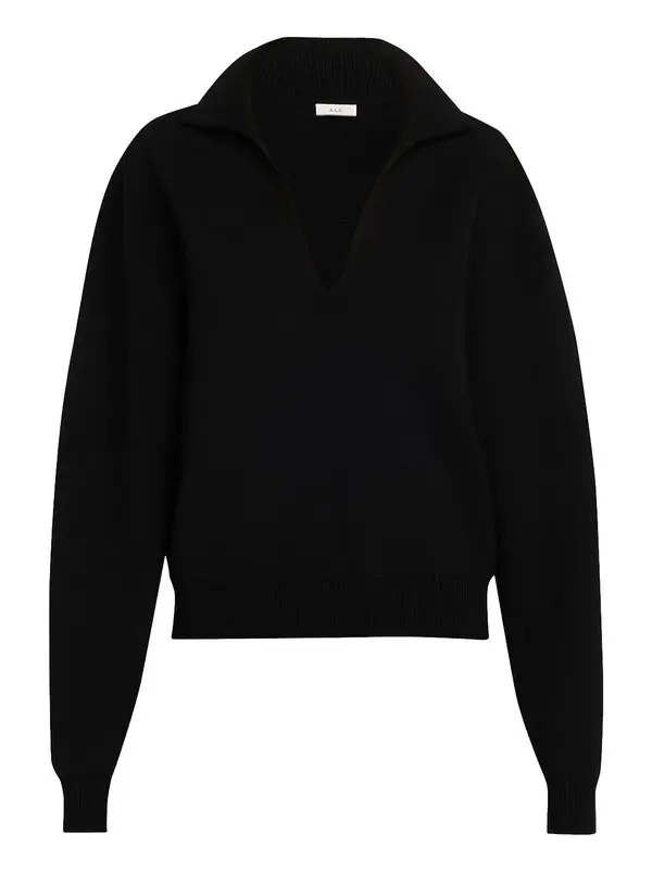 A.L.C. Timmy Polo Sweater - Black