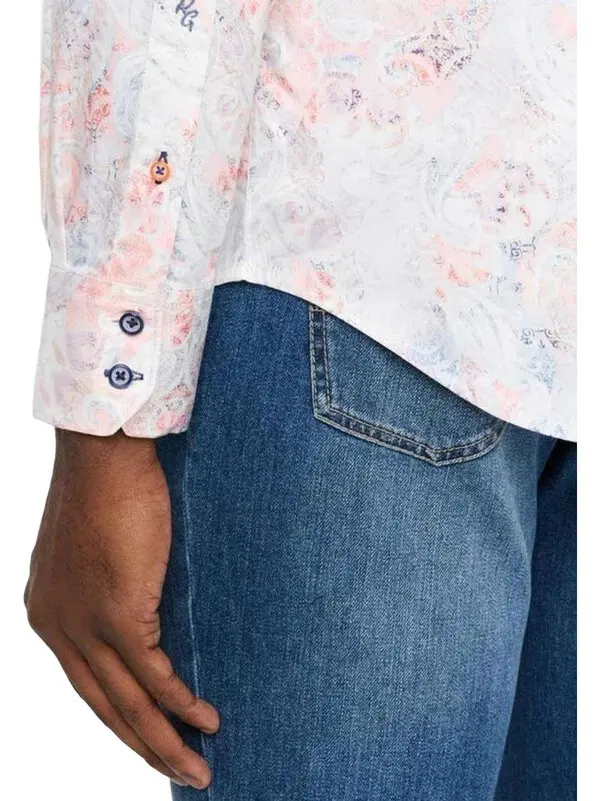Robert Graham Apos;s Addington Stretch Satin Paisley Button-down Shirt - Multi